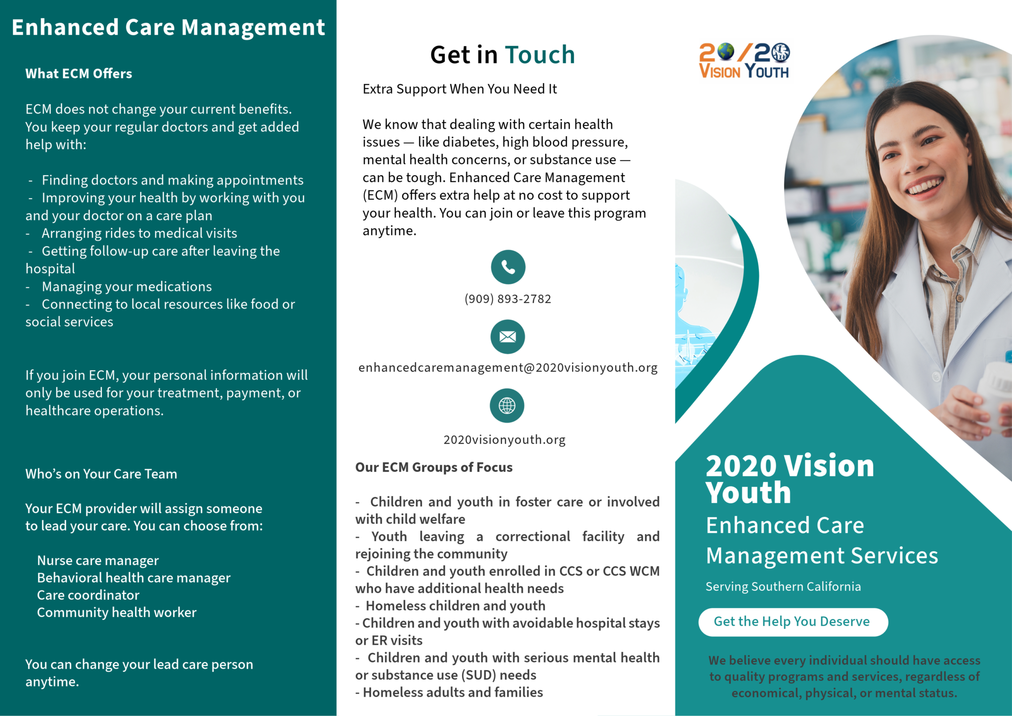 Enhanced Care Management Services - 2020 Vision Youth